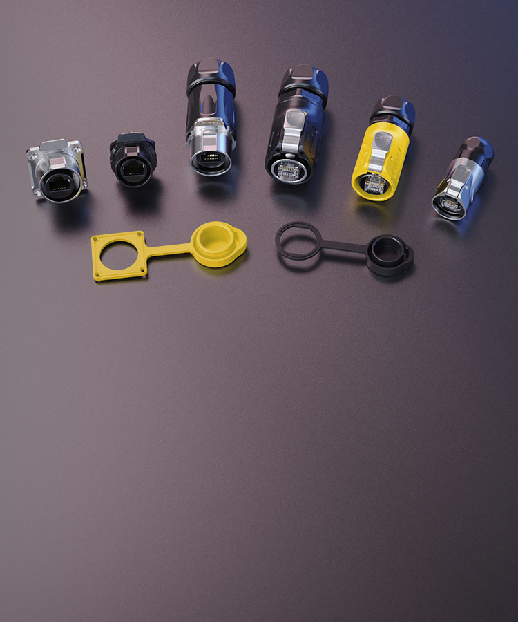 LP16-RJ45圆型防水航空插头信号连接器