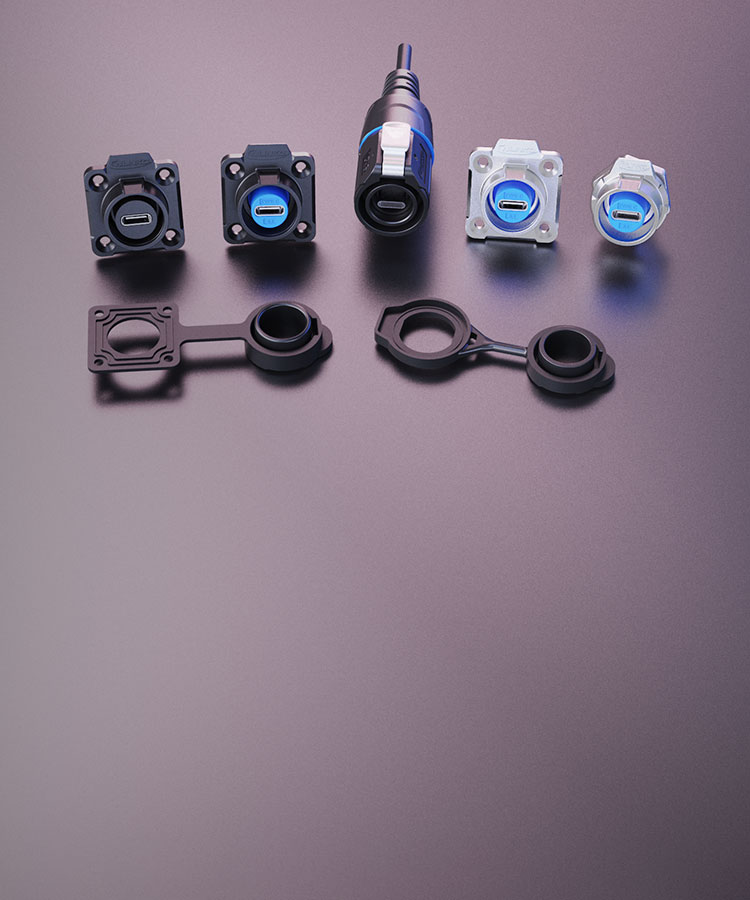 LP16-TYPE-C圆型防水航空插头数据连接器