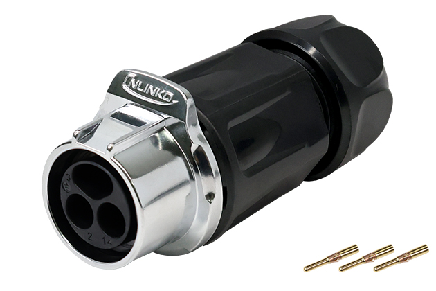 LP20-3芯圆型防水航空插头电源连接器